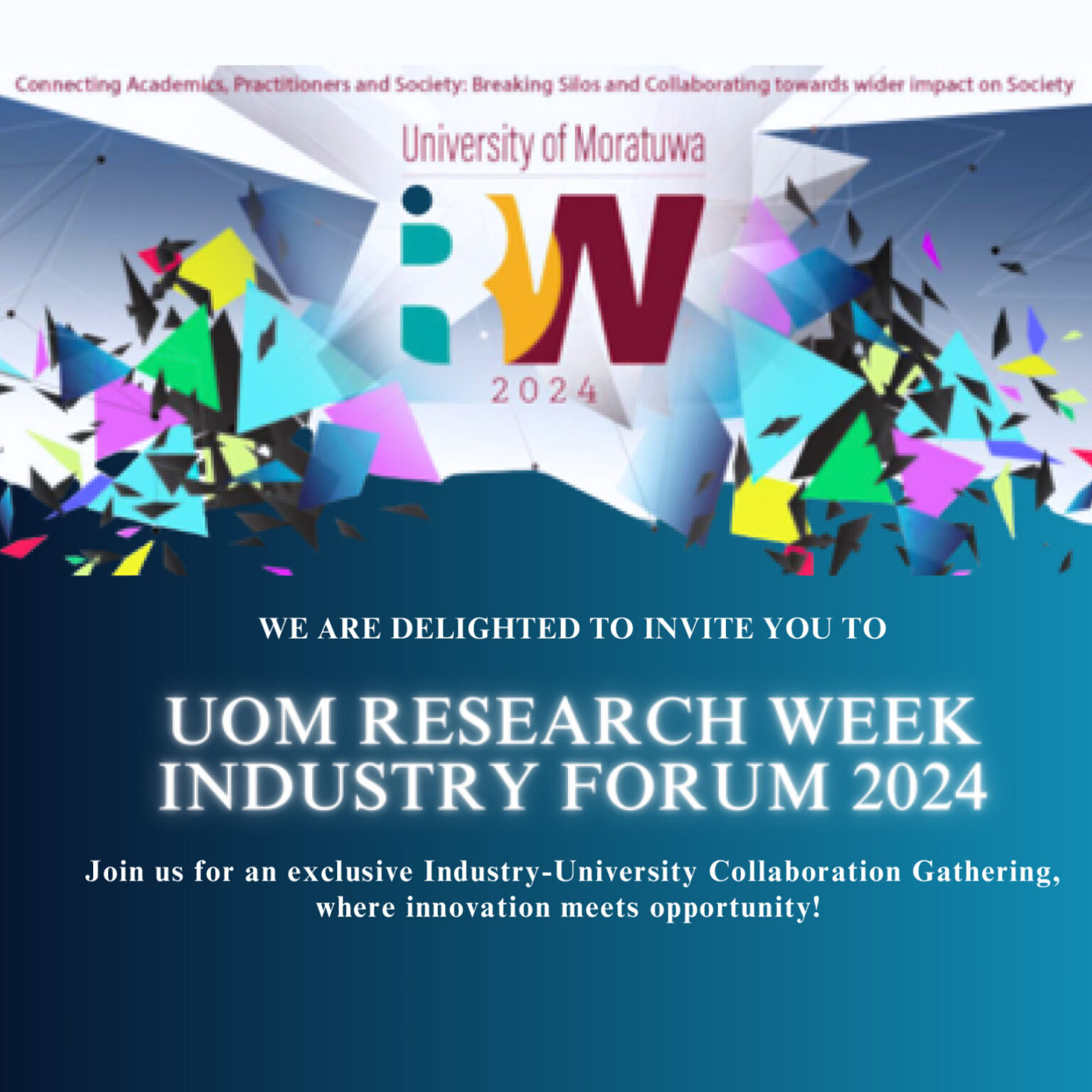UoM Research Week Industry Forum 2024: “Let’s Solve Together” – The ...
